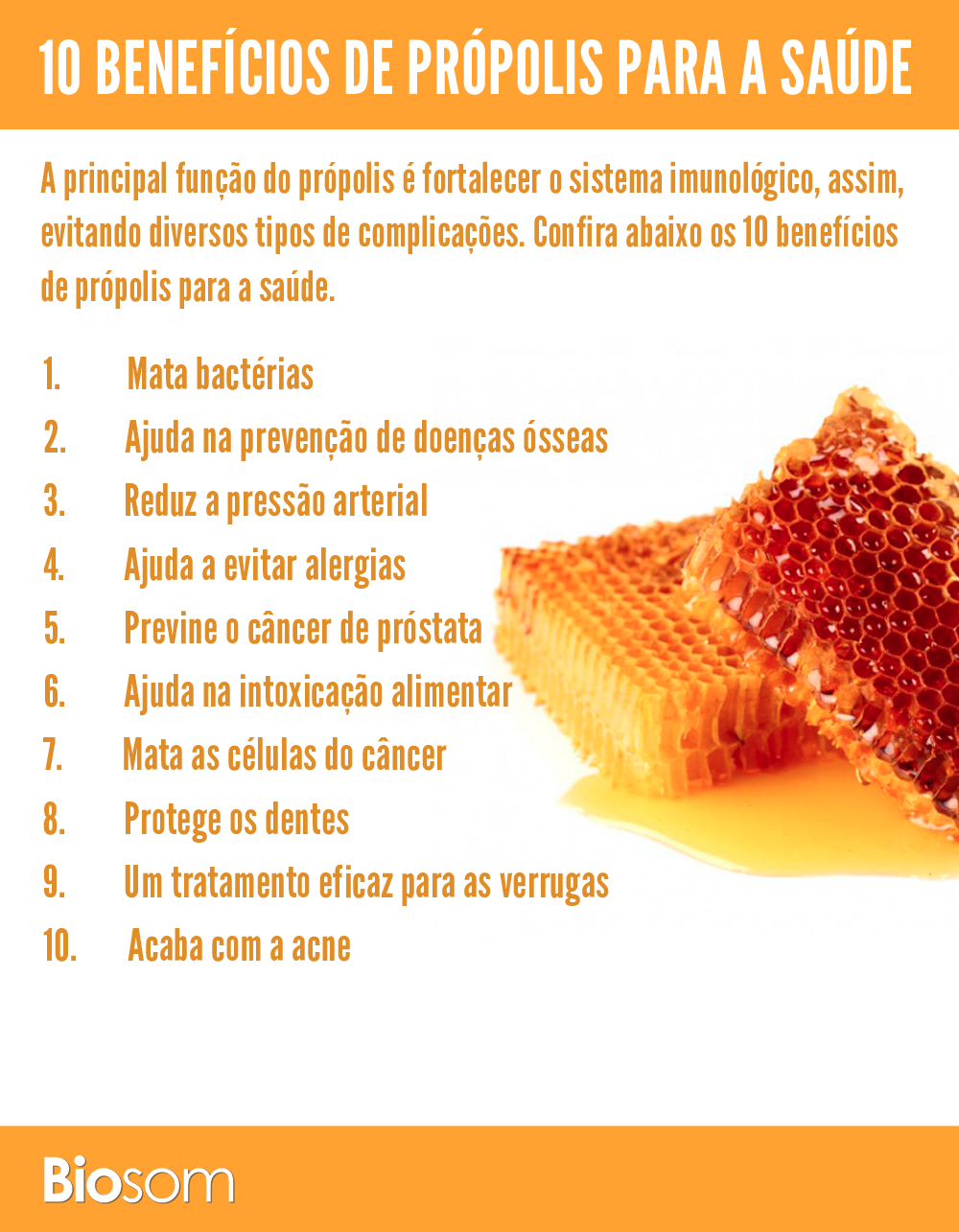 10 Benefícios Surpreendentes de Própolis para a Saúde | Biosom